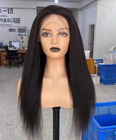 13x6 HD Lace Front Italian Yaki Human Hair Wigs 200% Density ...