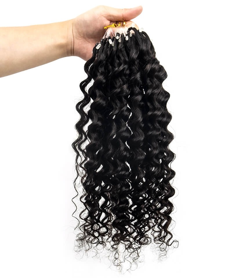 Deep Wave Micro Links Human Hair Extensions 8-30 Inches For Sale ...