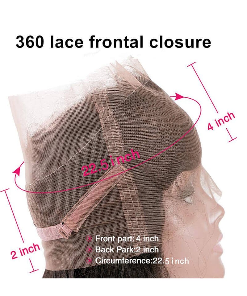 Water Wave 360 Lace Frontal Closure With Baby Hair - Toseehair.com